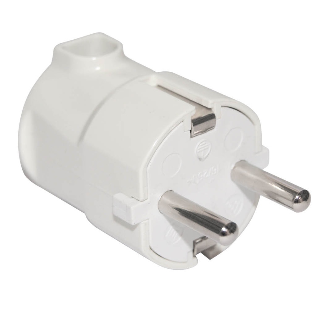 Two pole plug 4.8mm White | Garsaco