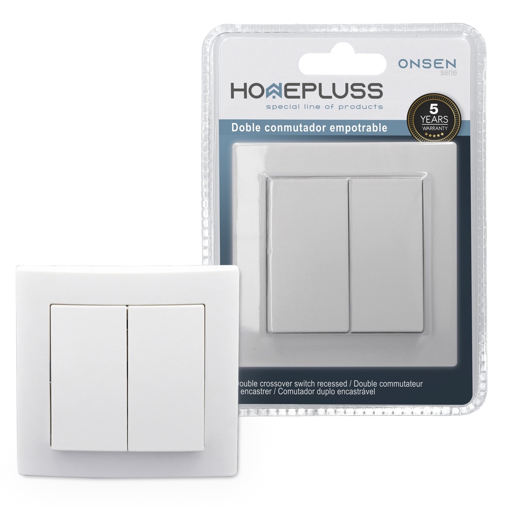 Double crossover switch recessed Onsen - 6pcs inner box | Garsaco