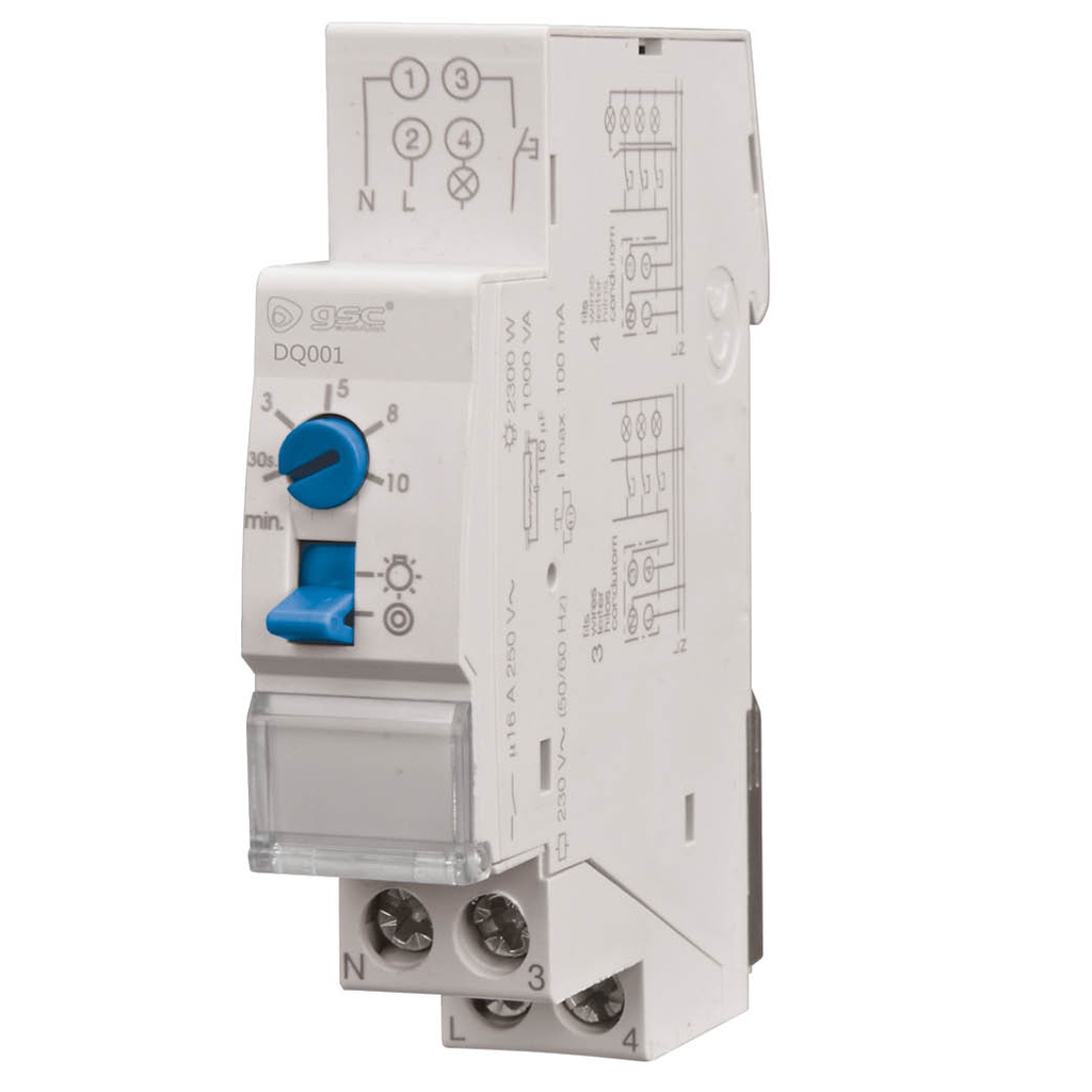 Staircase DIN timer Max. 400W (LED) | Garsaco