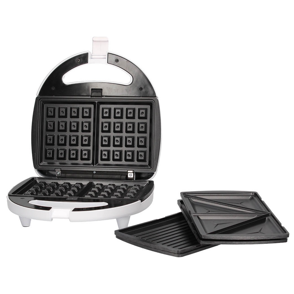 Pipu double sandwich maker with three extra plates (clasic, grill and ...