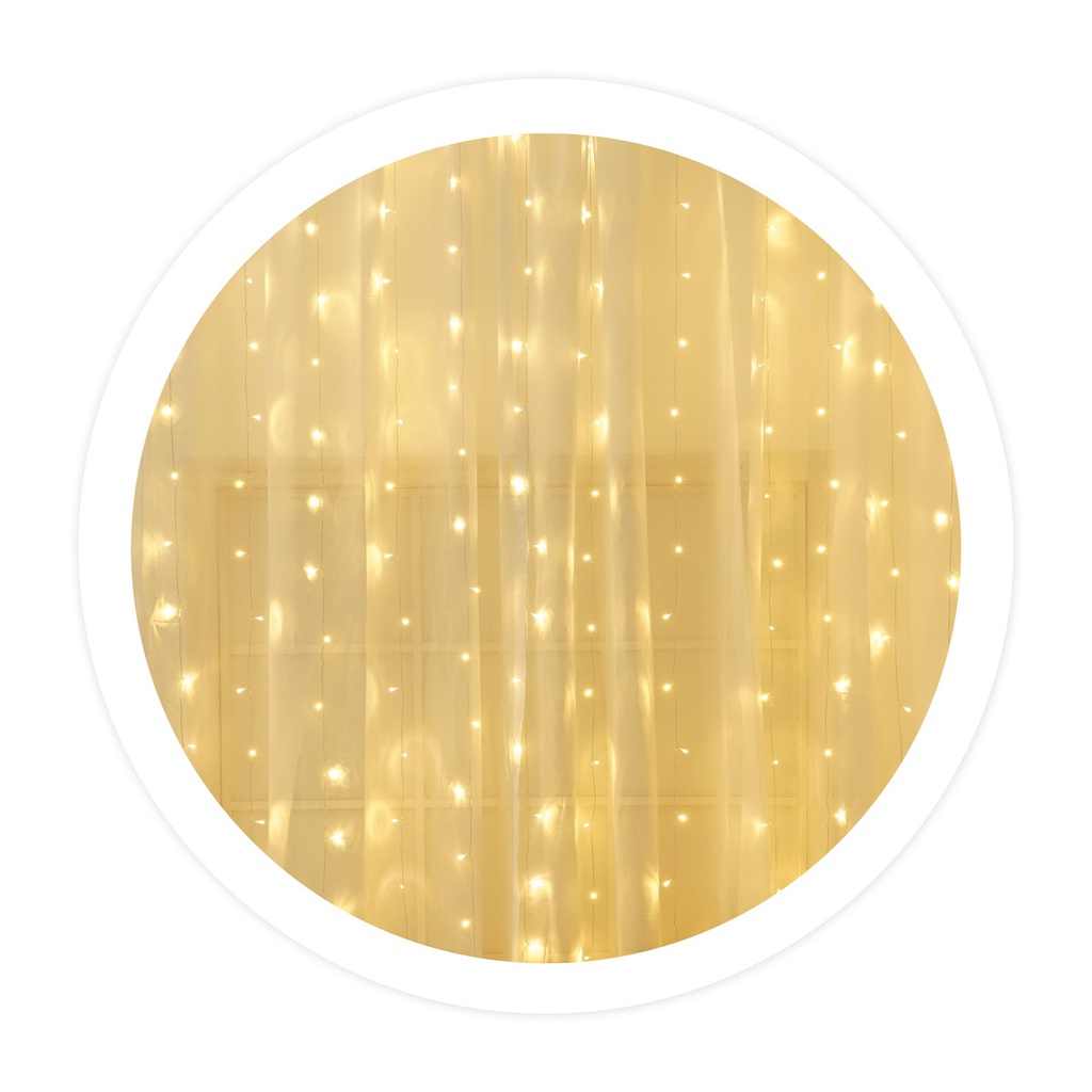 2X2M LED curtain Warm White | Garsaco