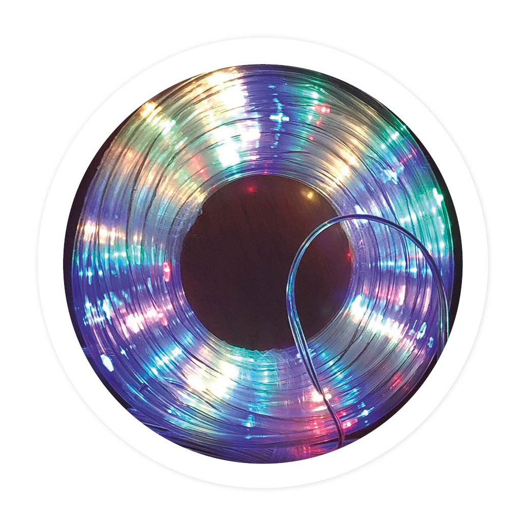 4M LED Rope flexible light 6mm diameter with 8 functions, timer and memory power supply RGB ...