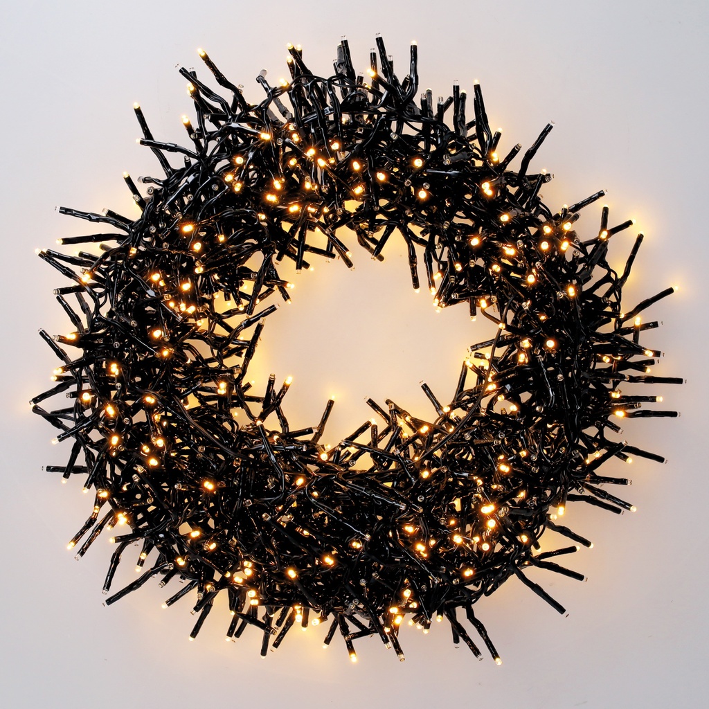 10M LED CLUSTER garland 1000 LEDs Warm light | Garsaco